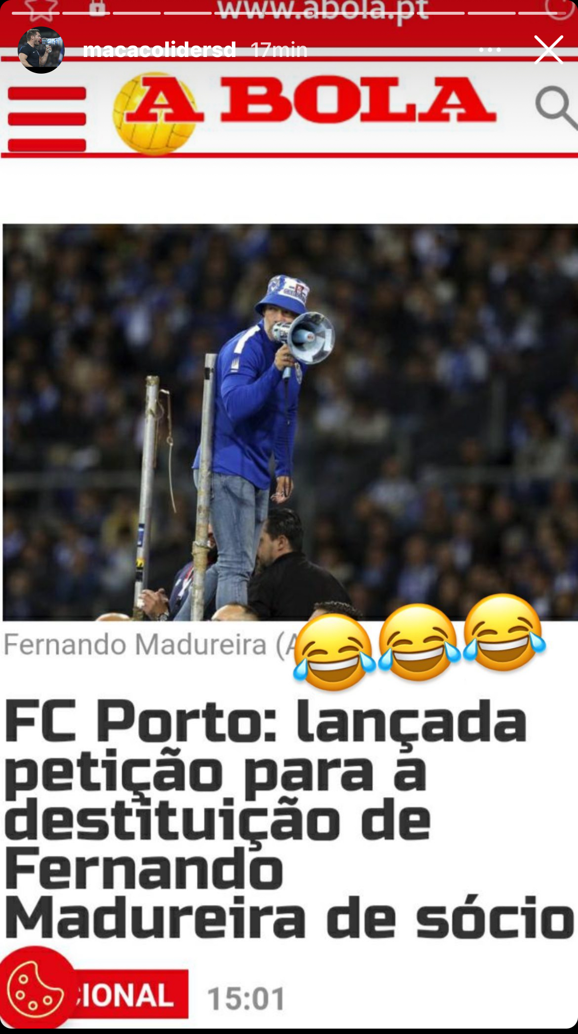 'Macaco' já reagiu à petição criada para o remover de sócio do FC Porto ...